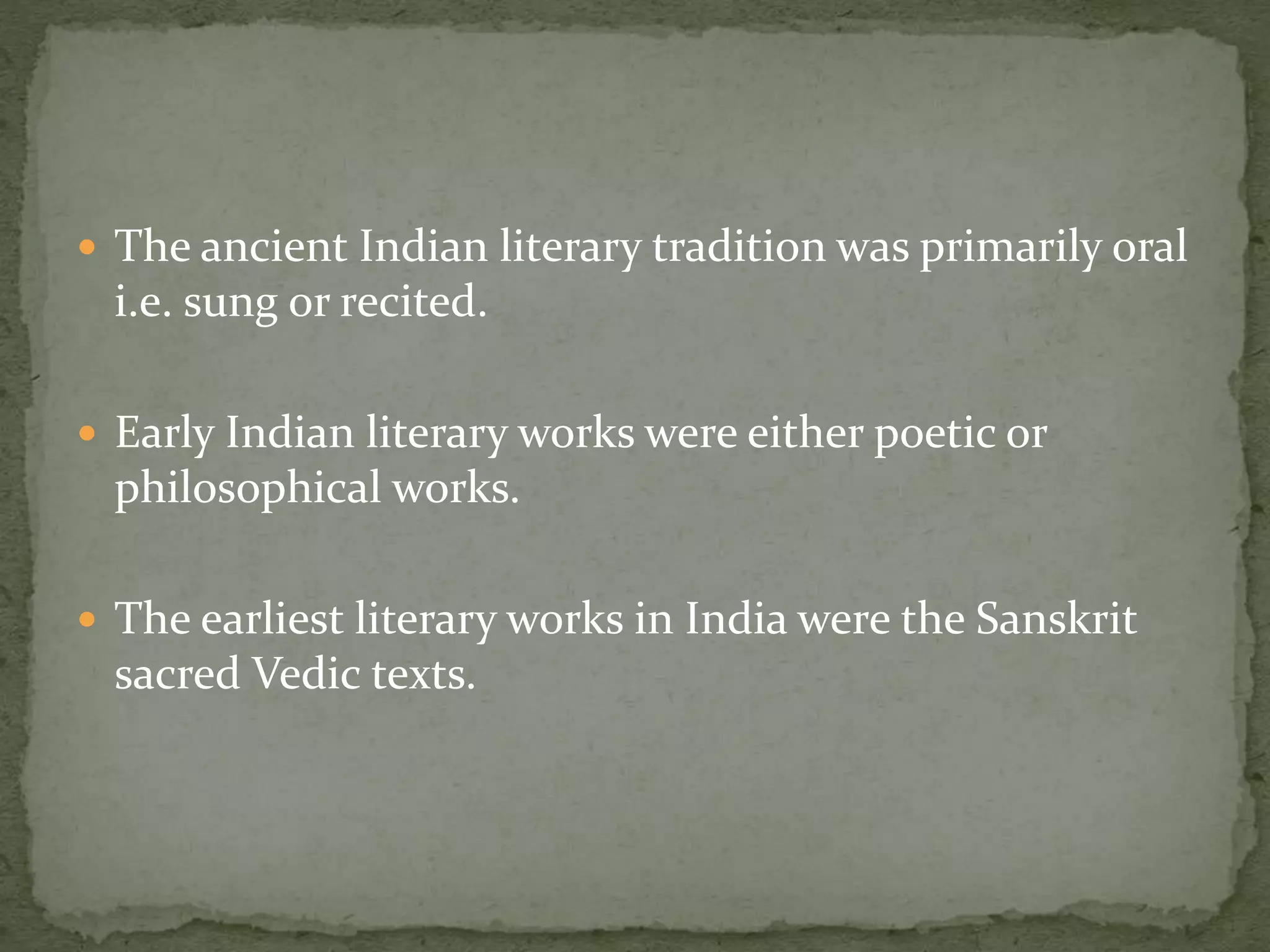 Indian Literature | PPTX