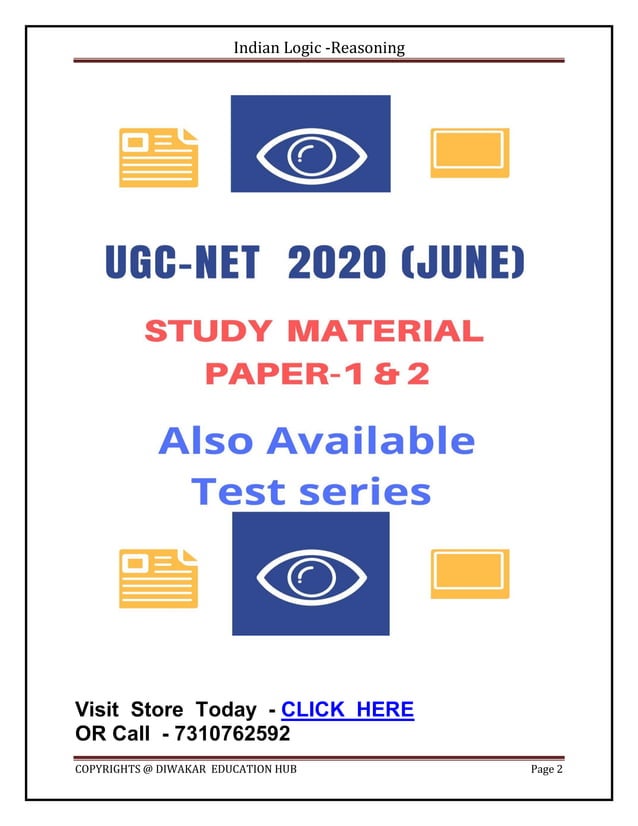Indian Logic -Reasoning UGC-NET PAPER-1 MCQ Download Pdf | PDF