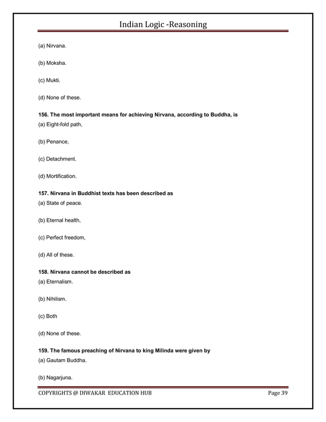 Indian Logic -Reasoning UGC-NET PAPER-1 MCQ Download Pdf | PDF