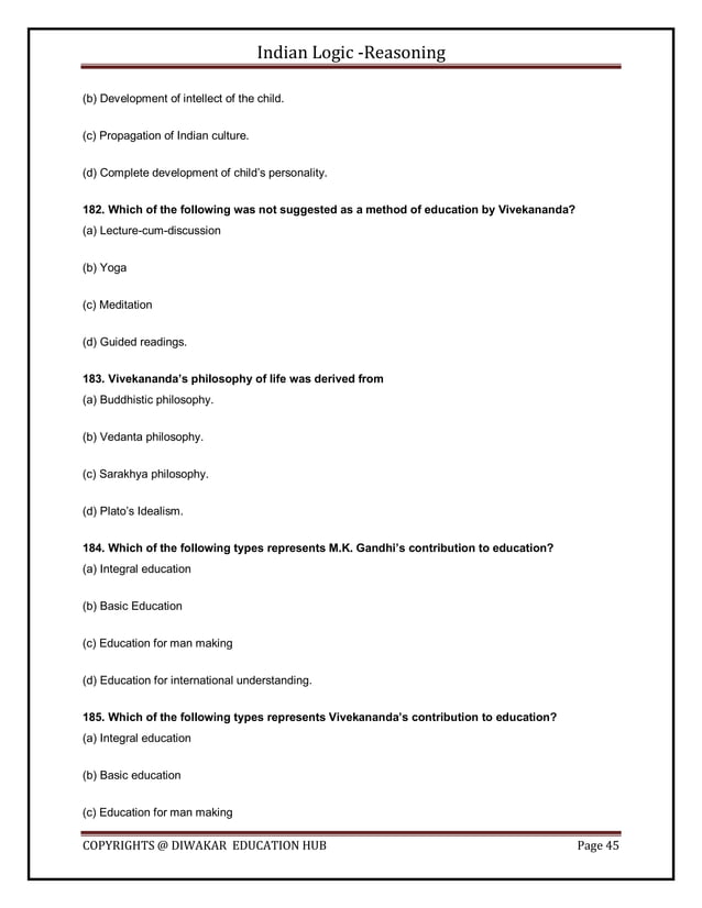 Indian Logic -Reasoning UGC-NET PAPER-1 MCQ Download Pdf | PDF