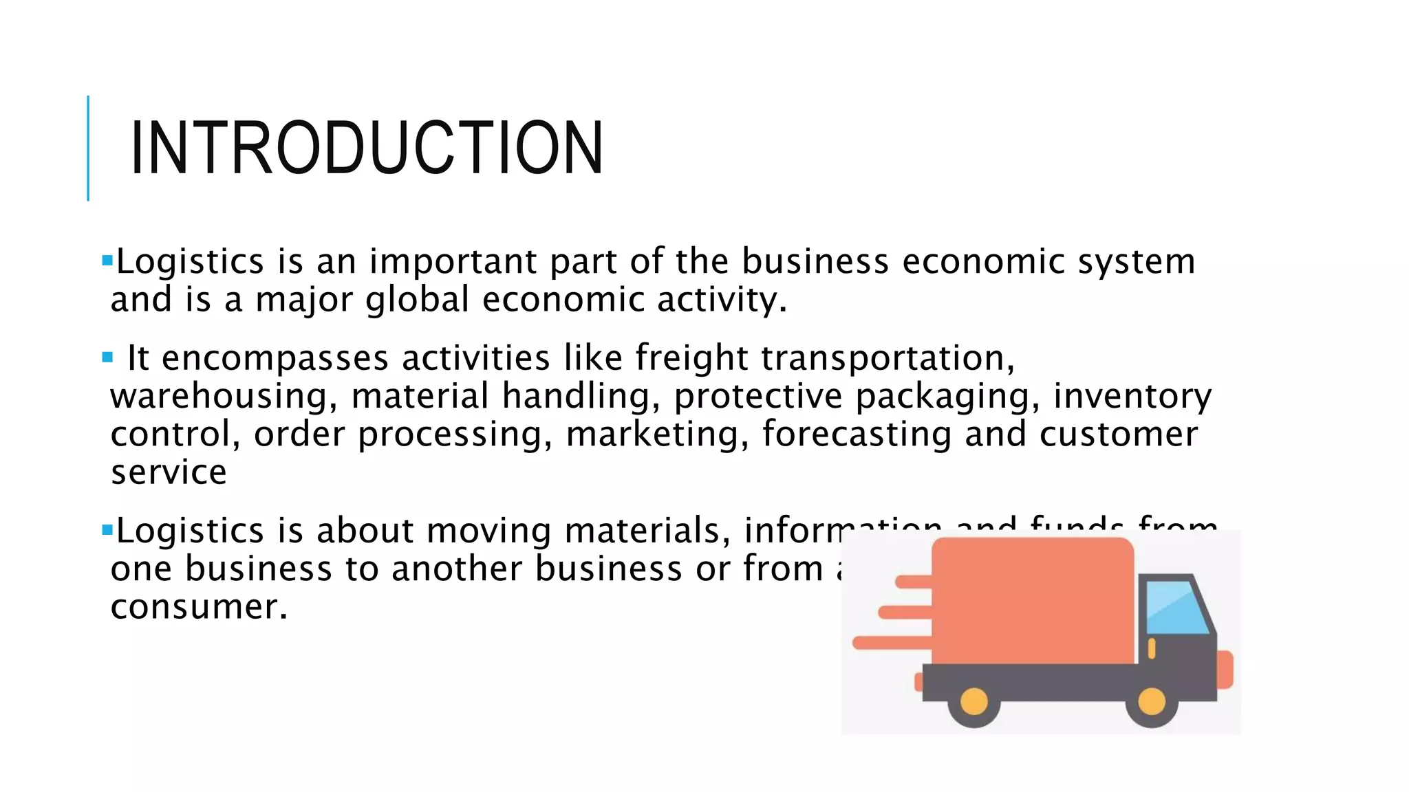Indian logistics and infrastructure | PPT