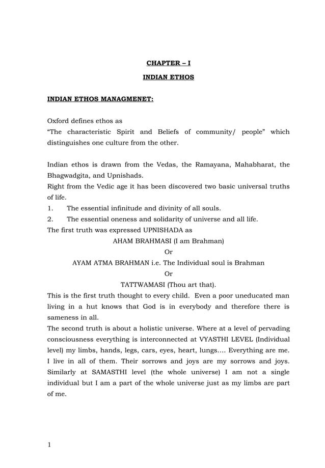 Indian management thoughts and practices | PDF