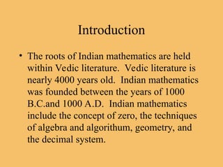 indian ancient mathematics and application.ppt