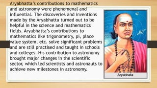INDIAN MATHEMATICIAN Holiday homework.pptx | Physics | Science