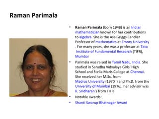 Indian mathematicians | PPT