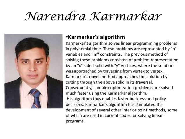 Narendra Karmarkar (Indian Mathematician) ~ Bio Wiki | Photos | Videos