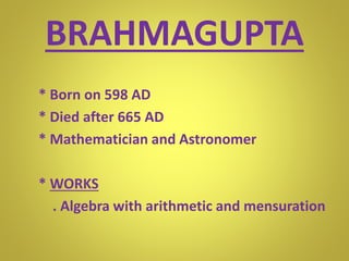 Indian mathematicians | PPTX
