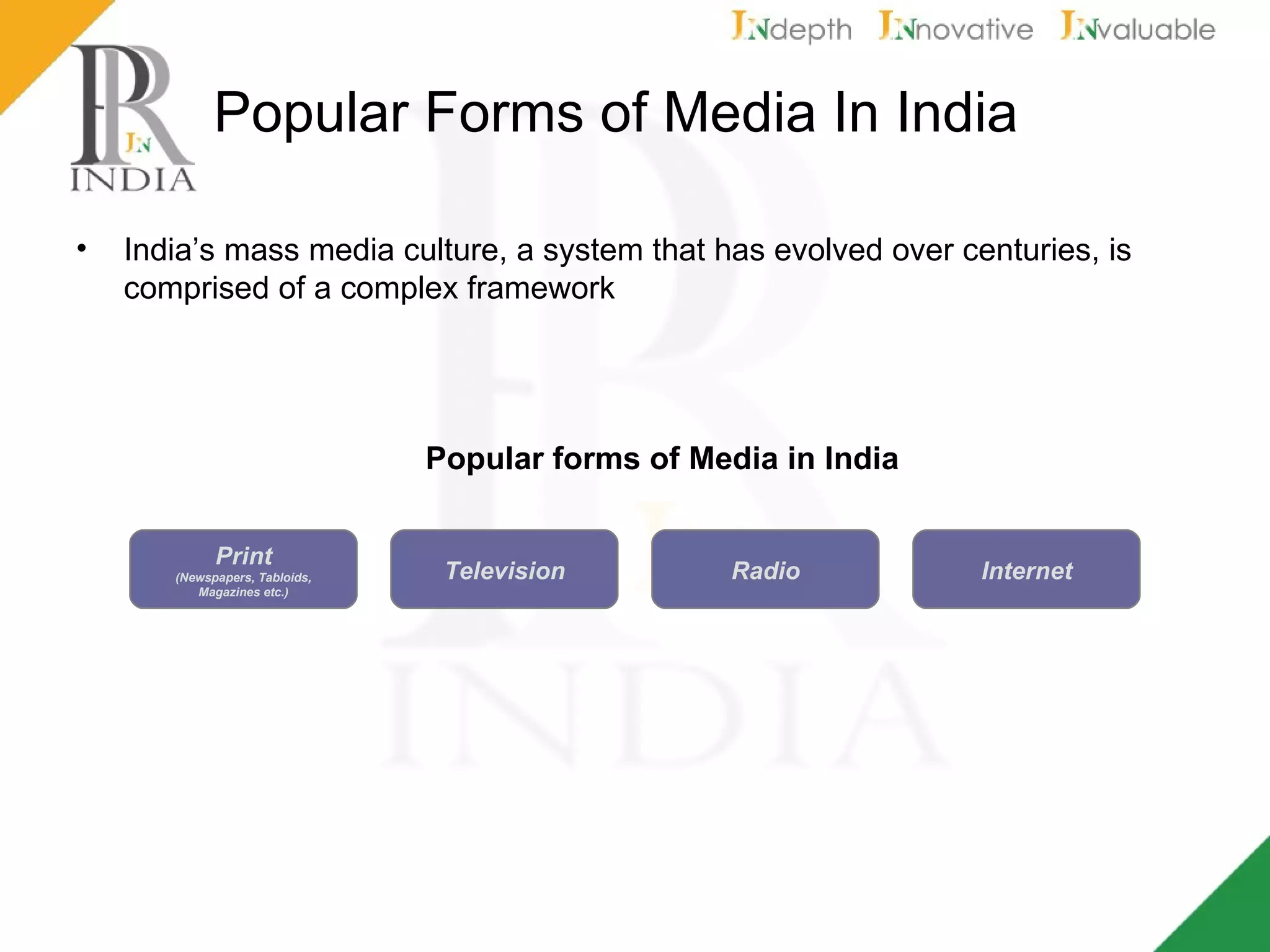 Indian Media | PPT | Internet | Computing