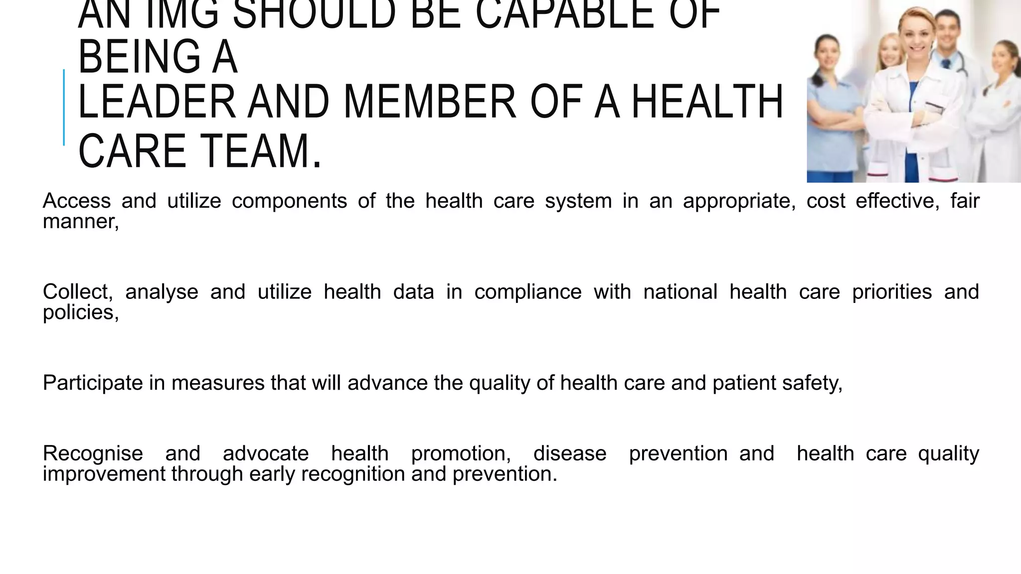 Indian medical graduate roles dr. .suparna | PPTX