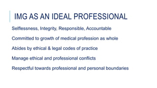 Indian medical graduate roles dr. .suparna | PPTX