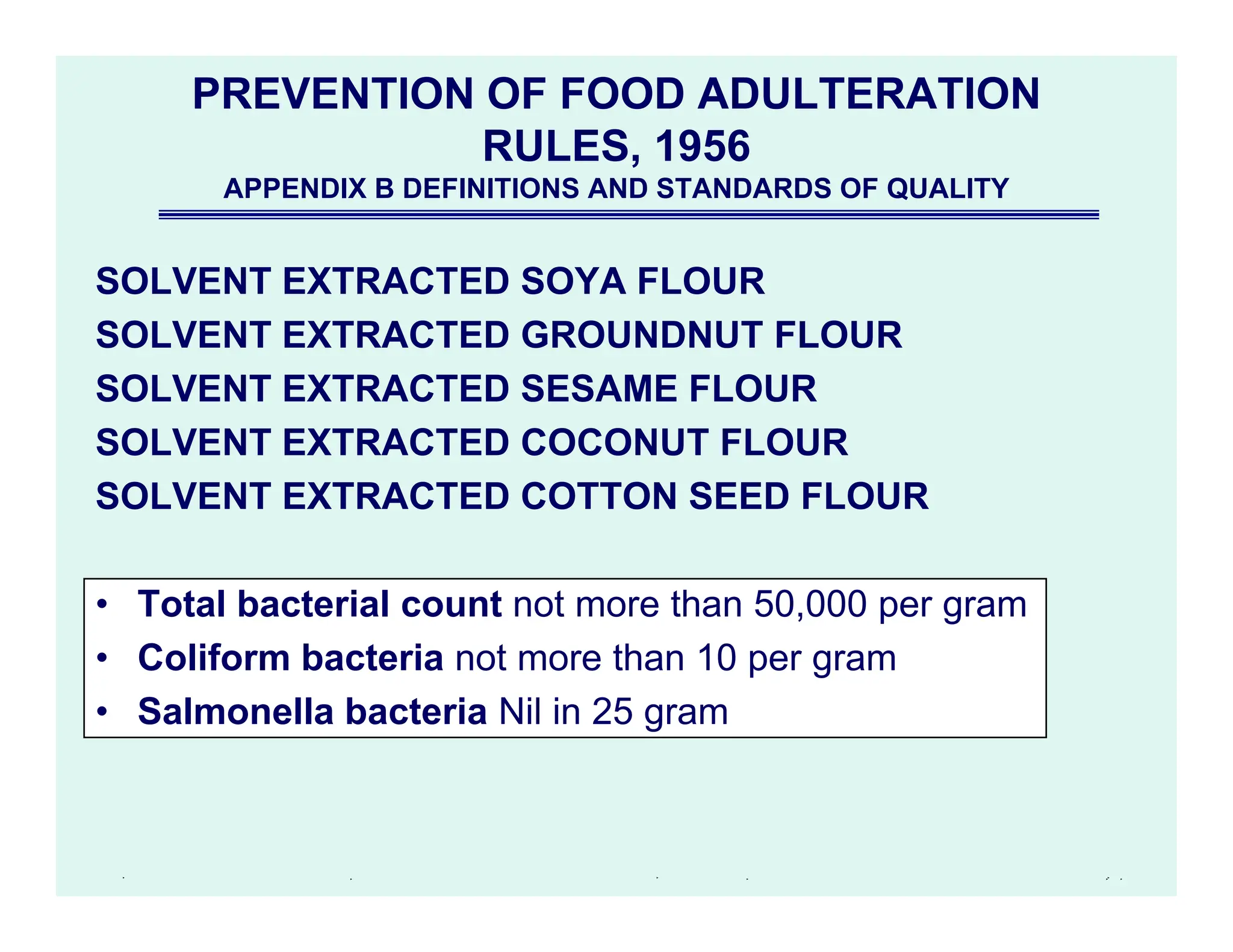 INDIAN MICROBIAL FOOD SAFETY microbial limits | PDF