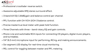 Sound Master: The Ultimate Audio Mixer by ATI Pro Technologies | PDF
