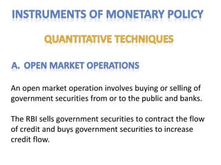 Indian money market and role of rbi | PPTX