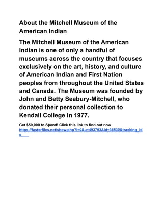 Mitchell Museum of the American Indian | PDF