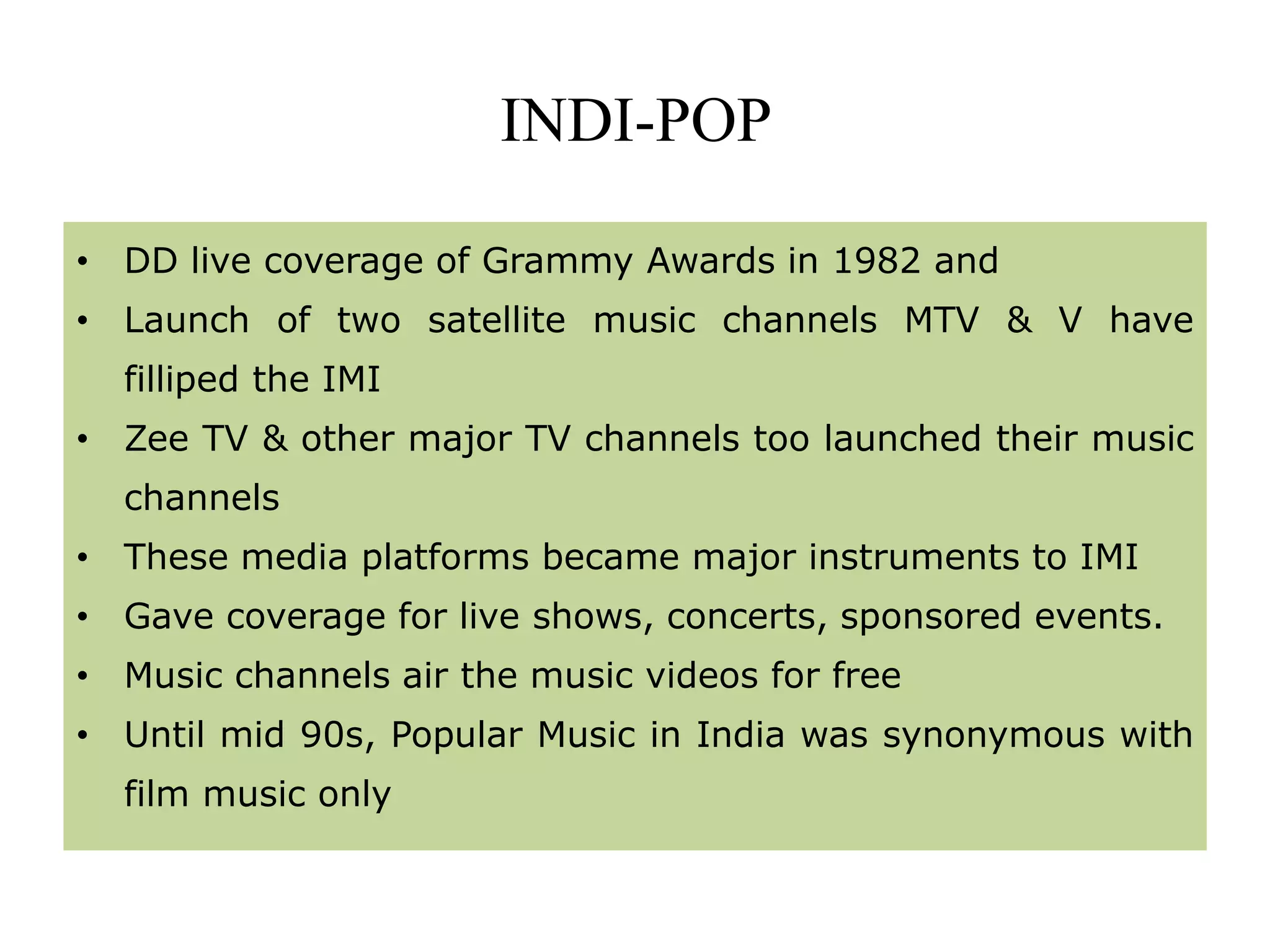 Indian music industry | PPTX