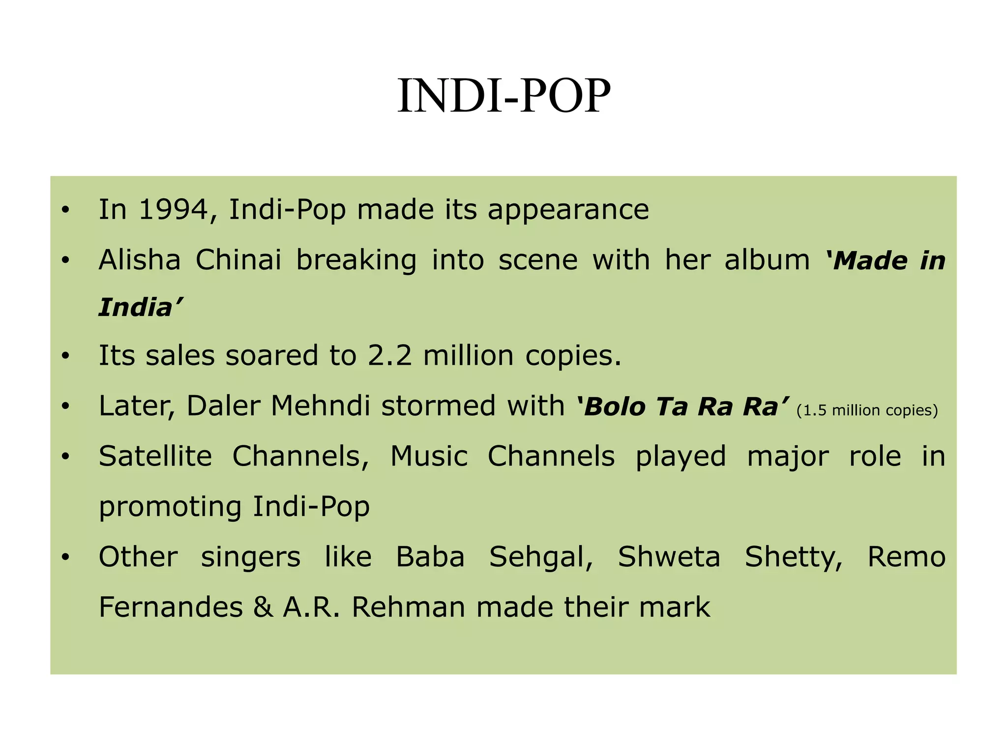 Indian music industry | PPTX