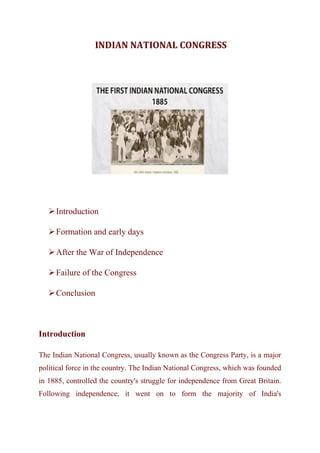 Indian National Congress 1885