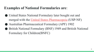Indian National Formulary I Pharmacopoeia | PPTX