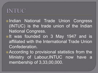 Indian national trade union congress | PPT