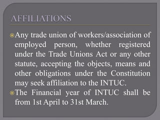 Indian national trade union congress | PPT