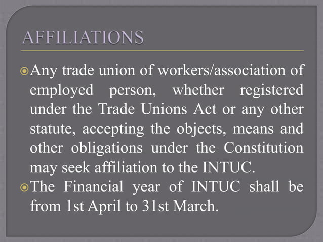 Indian national trade union congress | PPT