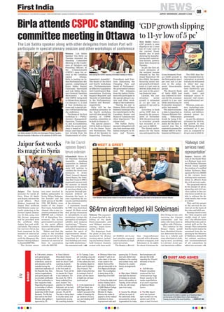 Indian newspapers in english first india rajasthan-08 january 2020 ...