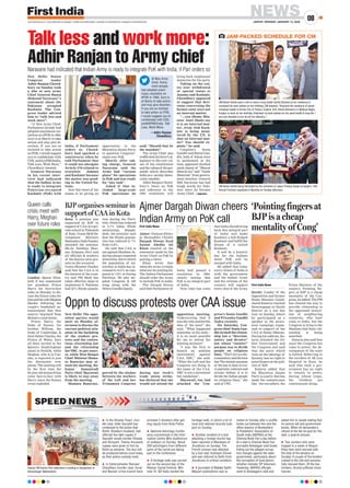 Indian Newspapers In English-First India|Rajasthan-13 January 2020 ...
