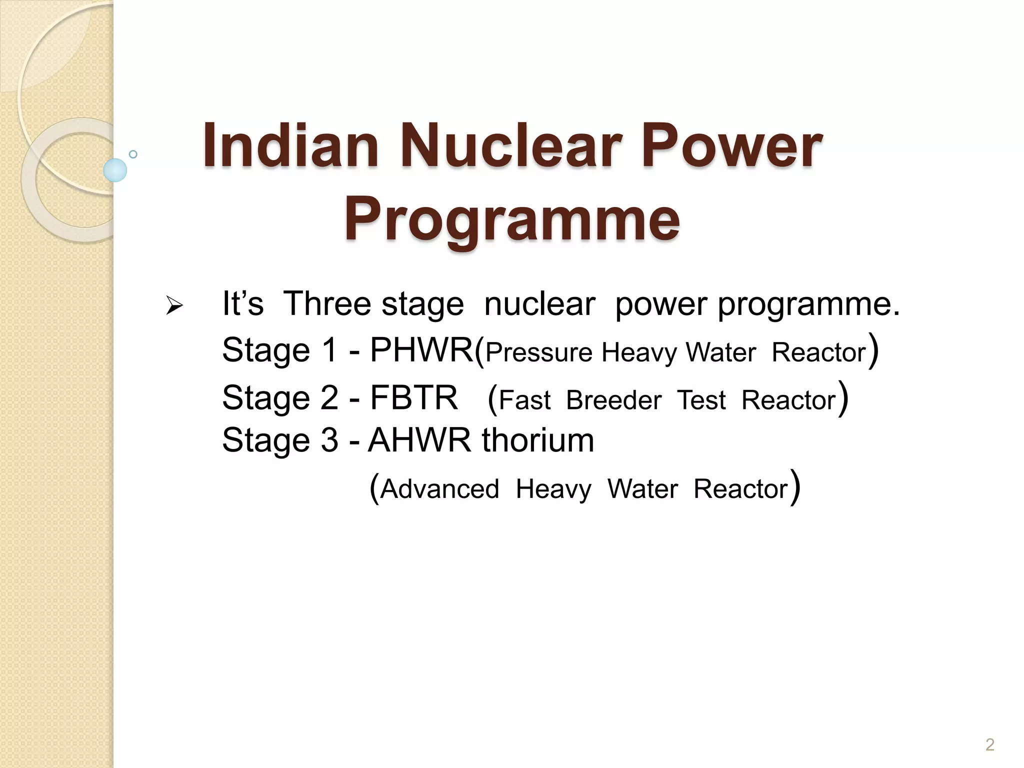 Indian nuclear power programme | PPTX