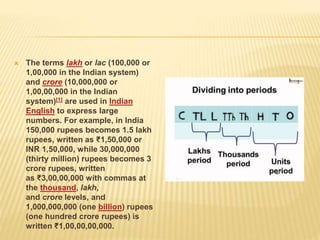 Indian number system | PPTX