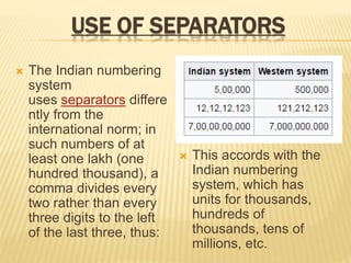 Indian number system | PPTX