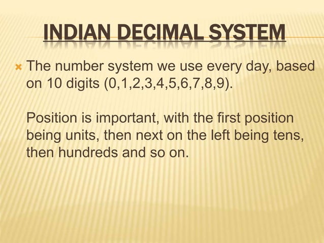 Indian number system | PPTX | Currencies | Economy