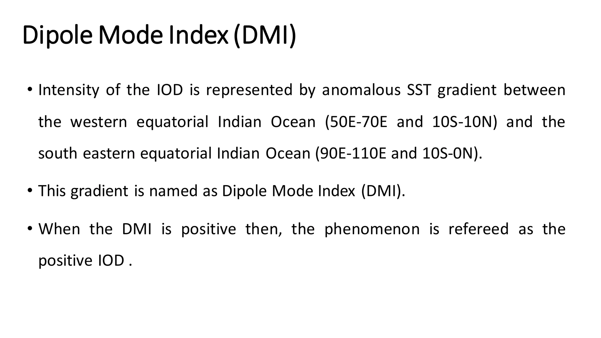 Introduction to Indian ocean dipole | PDF