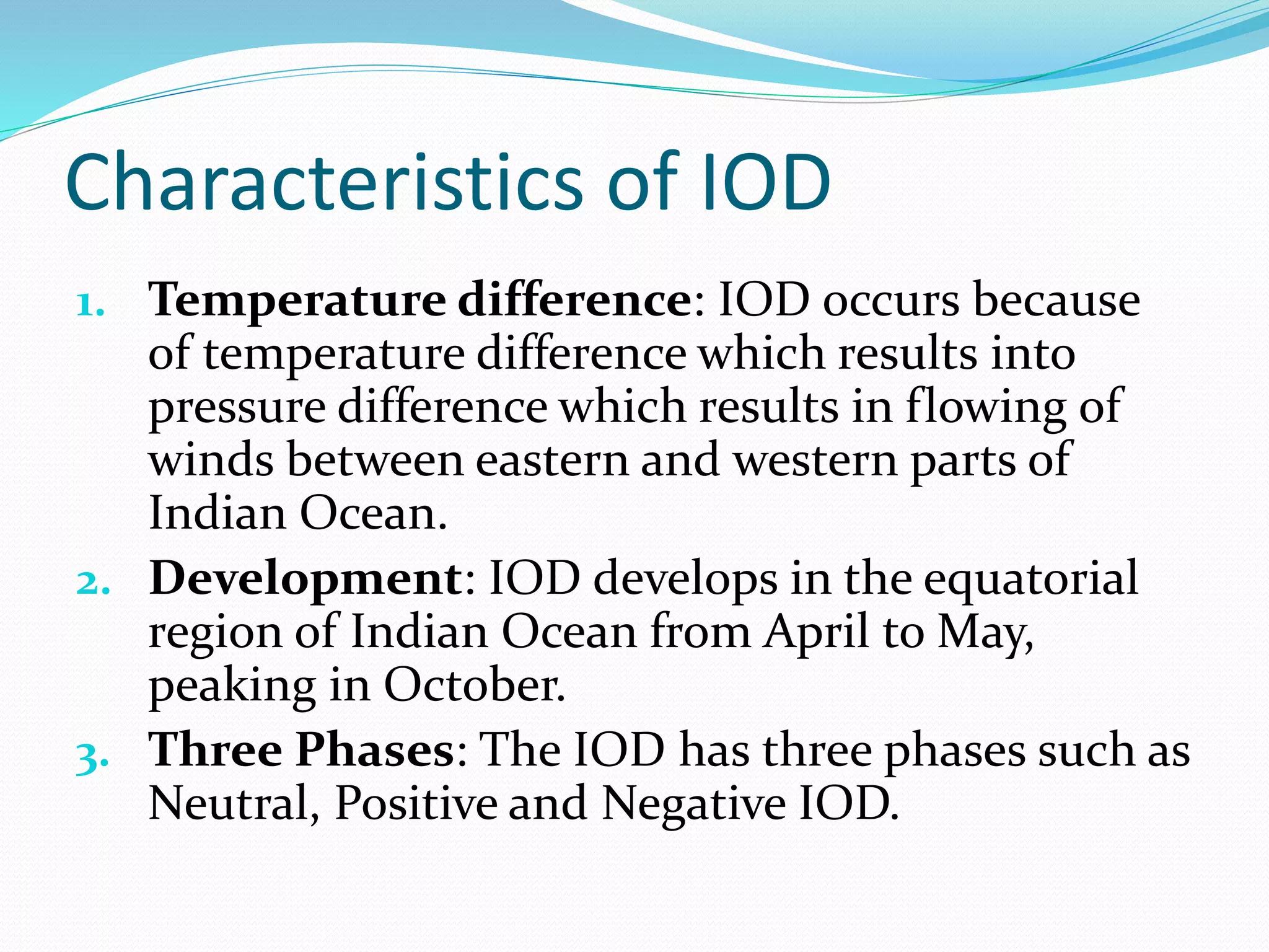 Indian Ocean Dipole (IOD) | PPTX