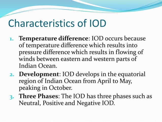 Indian Ocean Dipole (IOD) | PPTX