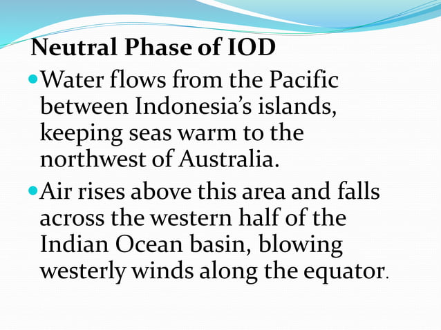 Indian Ocean Dipole (IOD) | PPTX