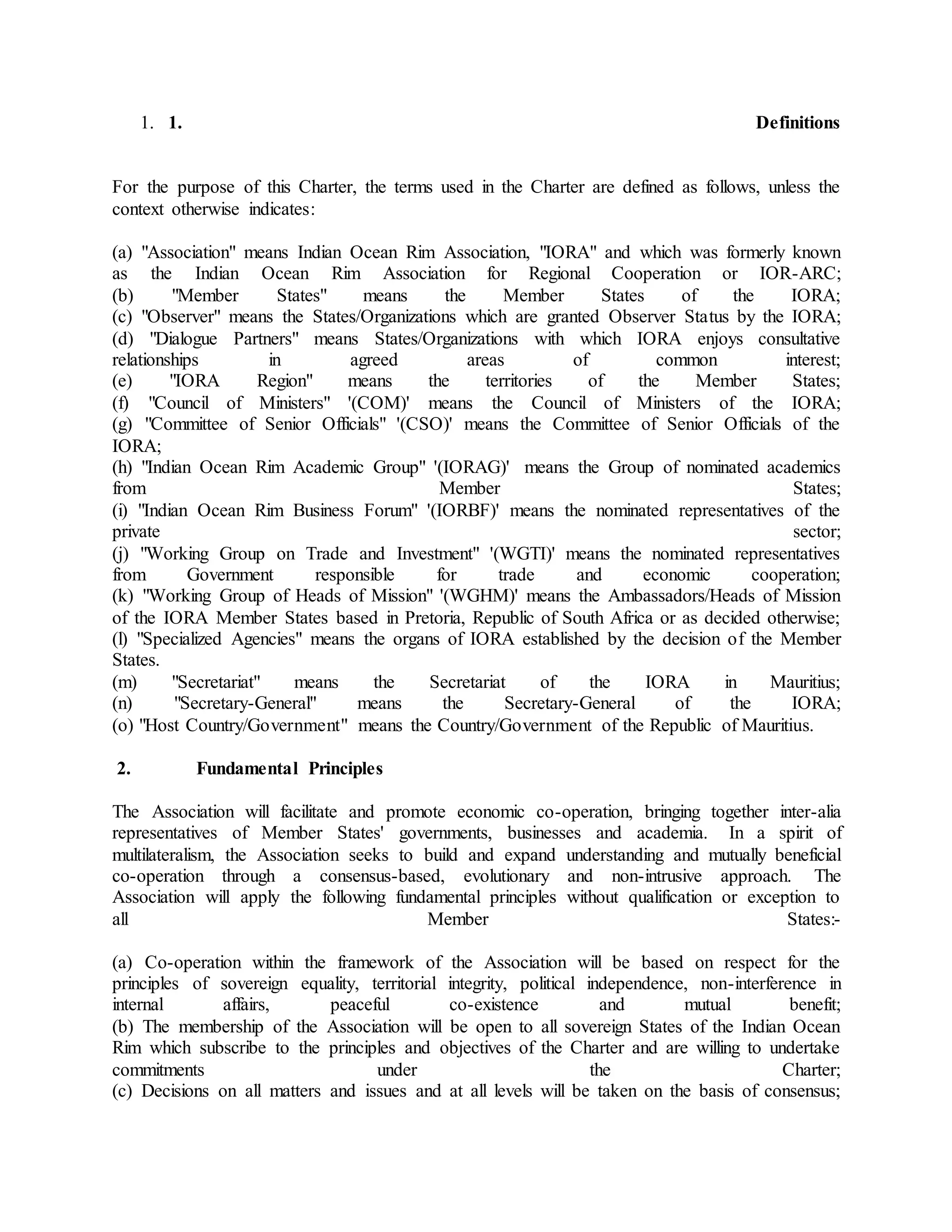 Indian ocean rim association | DOCX