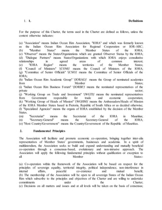 Indian ocean rim association | DOCX