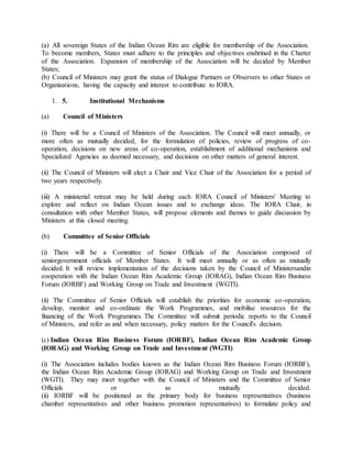 Indian ocean rim association | DOCX