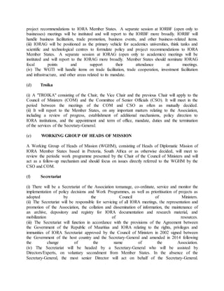 Indian ocean rim association | DOCX