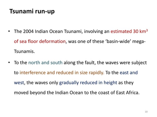 Indian ocean tsunami ,2004 | PPTX | Geography | Science