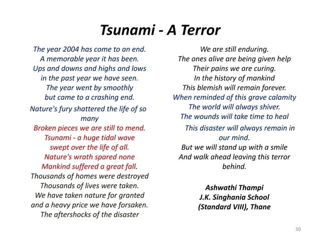 Indian ocean tsunami ,2004 | PPTX | Geography | Science