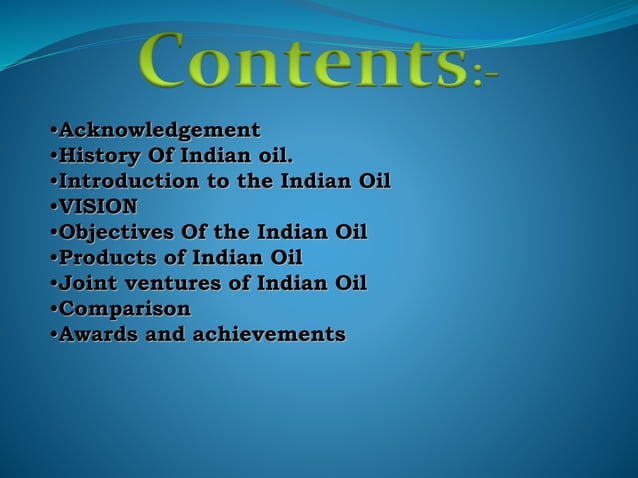 Indian oil | PPTX | Power and Energy Industry | Industries