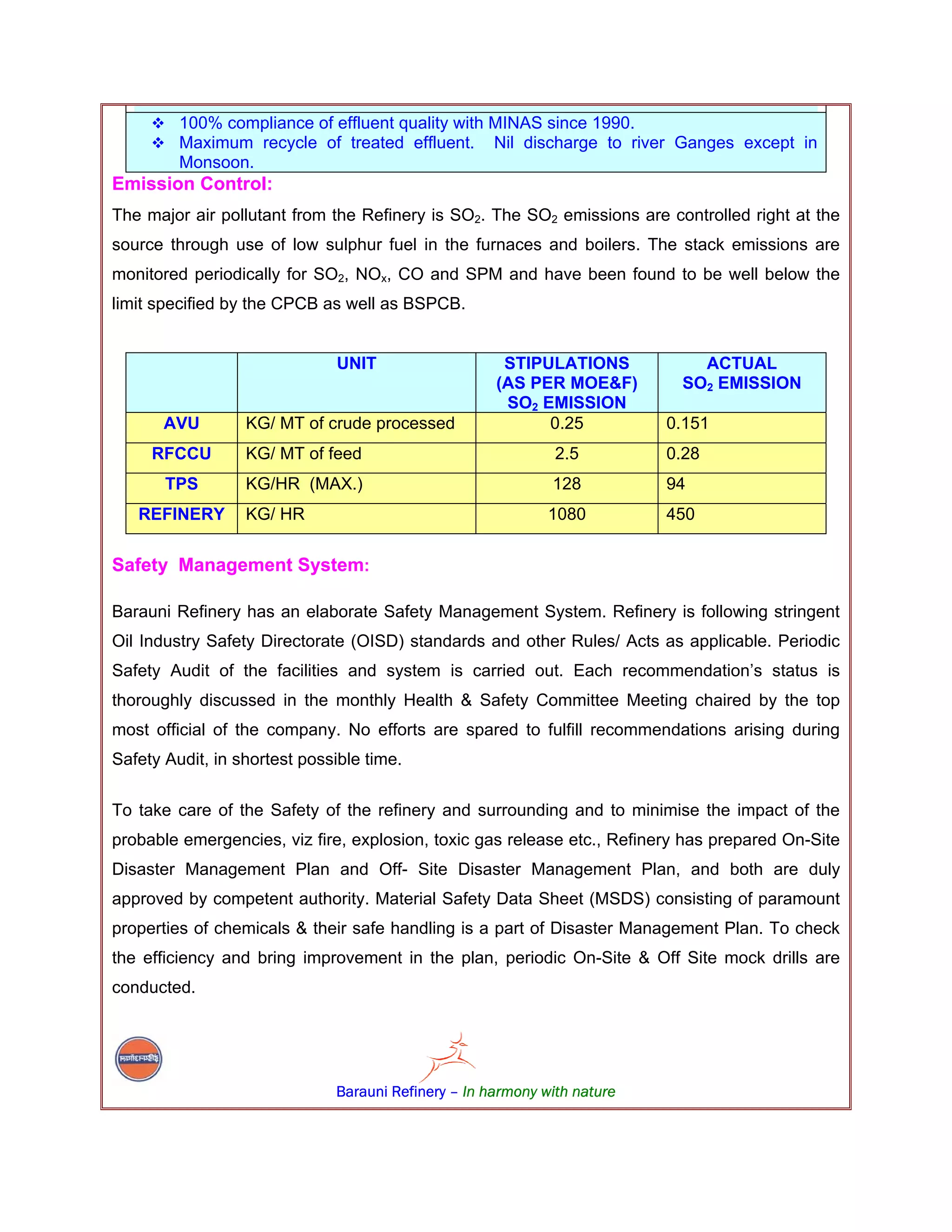 Indian oil corporation barauni refinery | PDF
