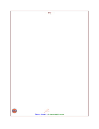 Indian oil corporation barauni refinery | PDF