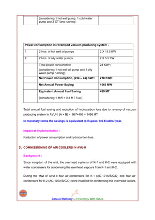 Indian oil corporation barauni refinery | PDF