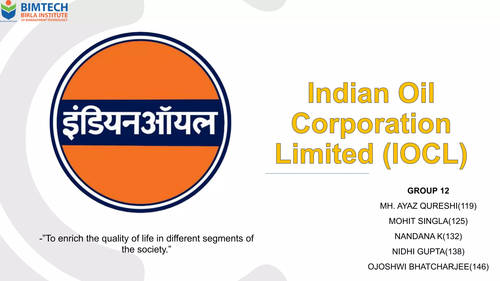 CSR-Indian oil corporation limited | PPTX