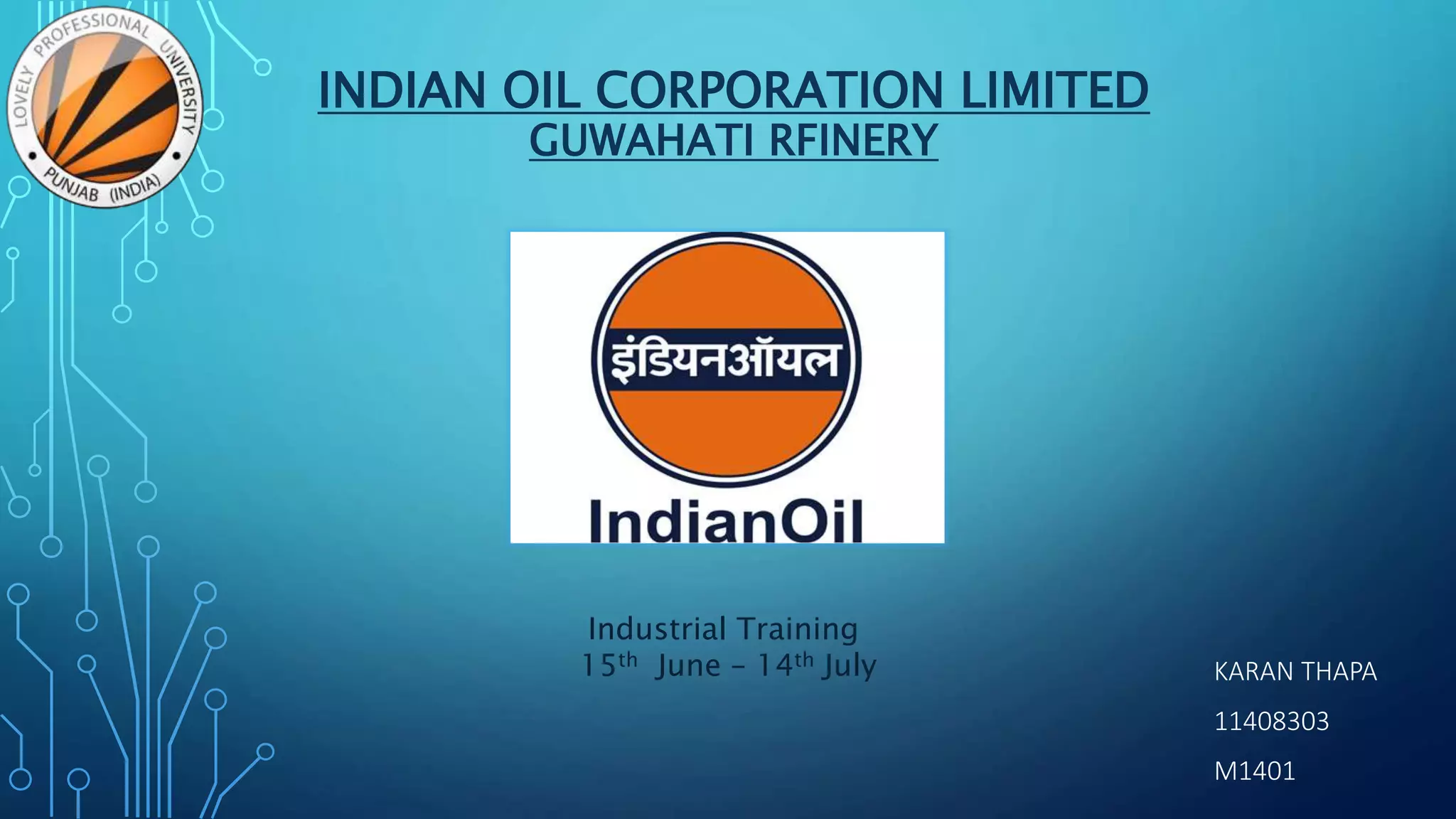 Indian oil corporation limited presentation | PPTX