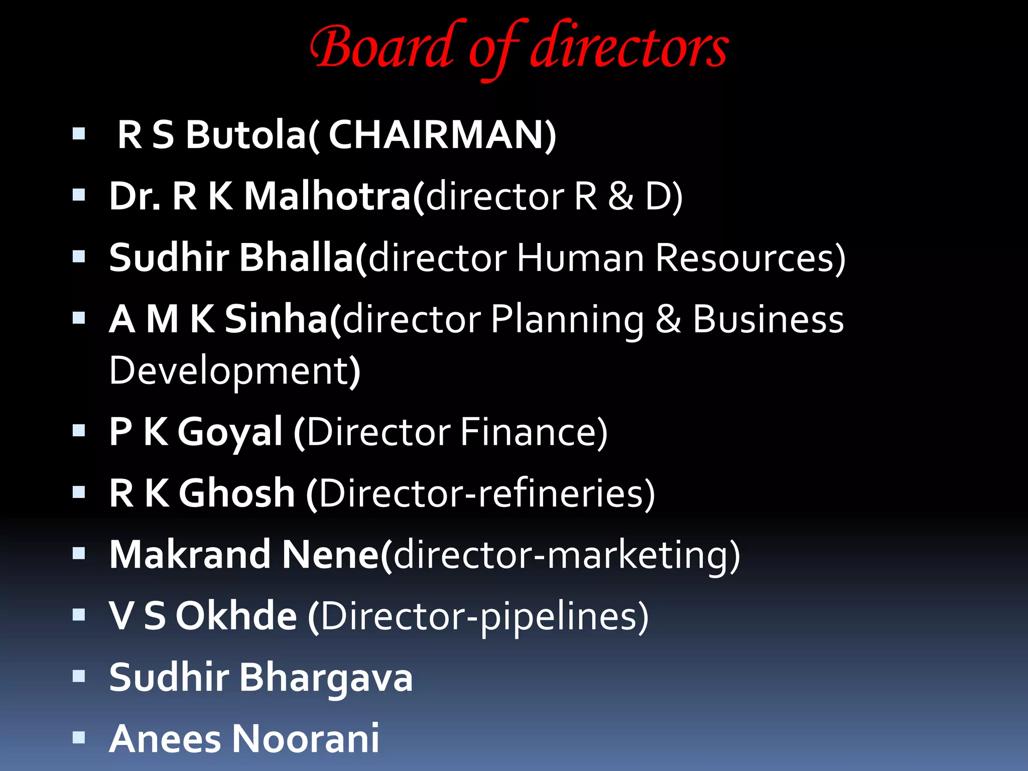 Indian oil corporation profile | PPTX