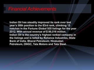 Indian oil corporation profile | PPTX