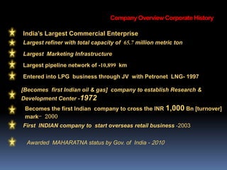 Indian oil corporation profile | PPTX